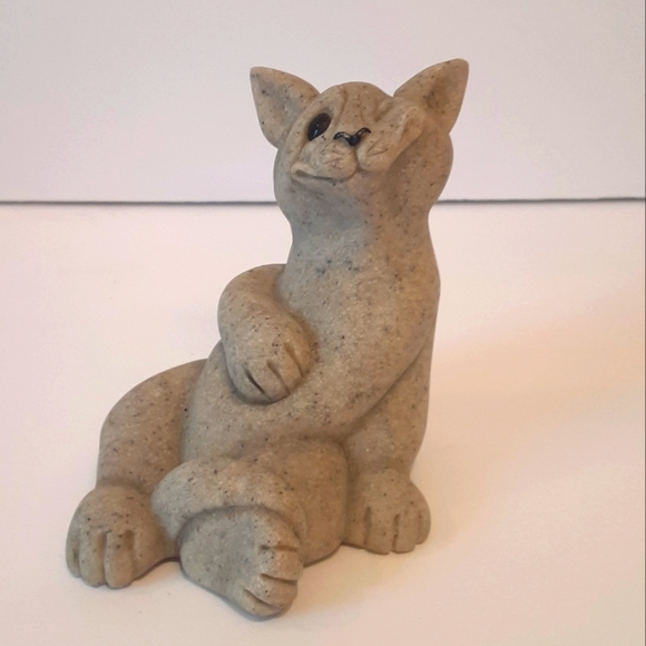 Quarry Critters | Other | Vintage Quarry Critters Cat Stone Sculpture ...